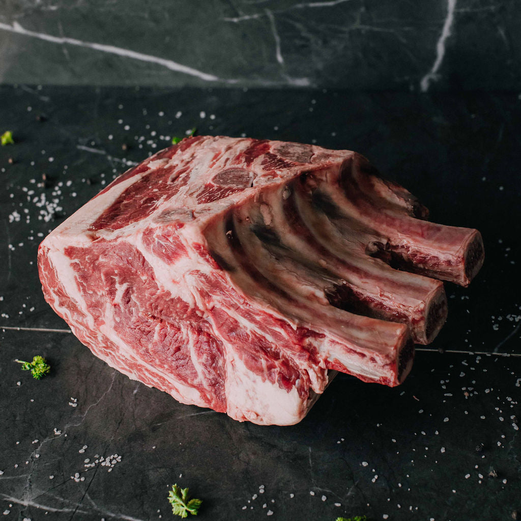 Bone-In Grass Fed Beef Rib Roast - 5 lb – Home Place Pastures